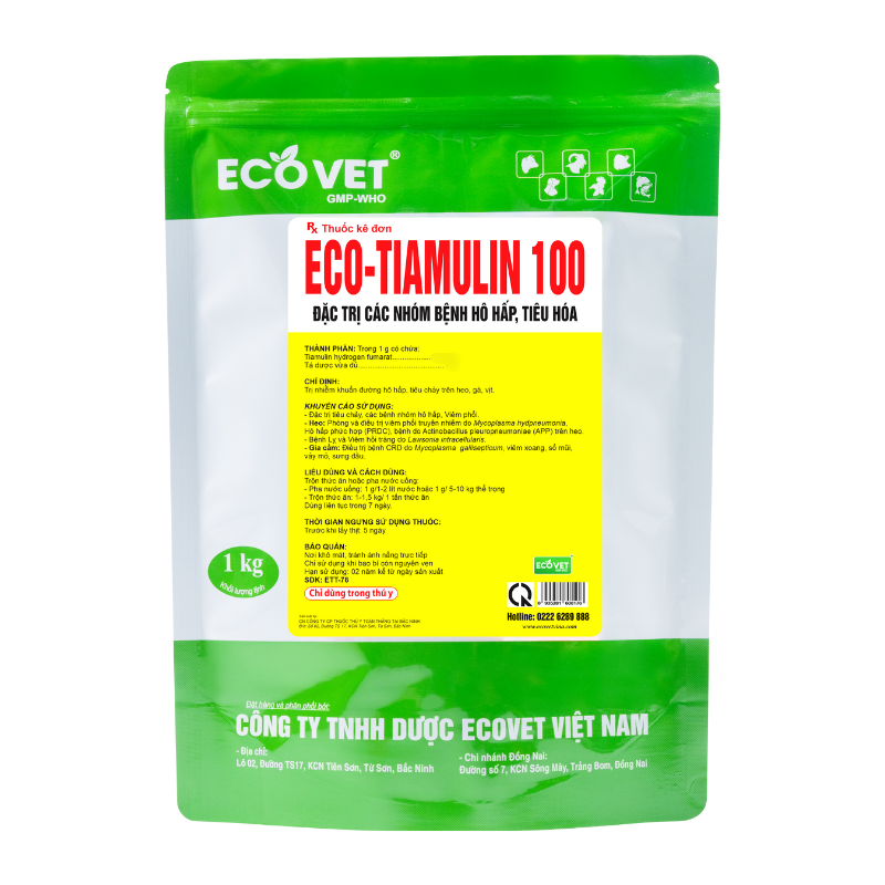 ECO TIAMULIN 100 - Special treatment for respiratory and digestive diseases